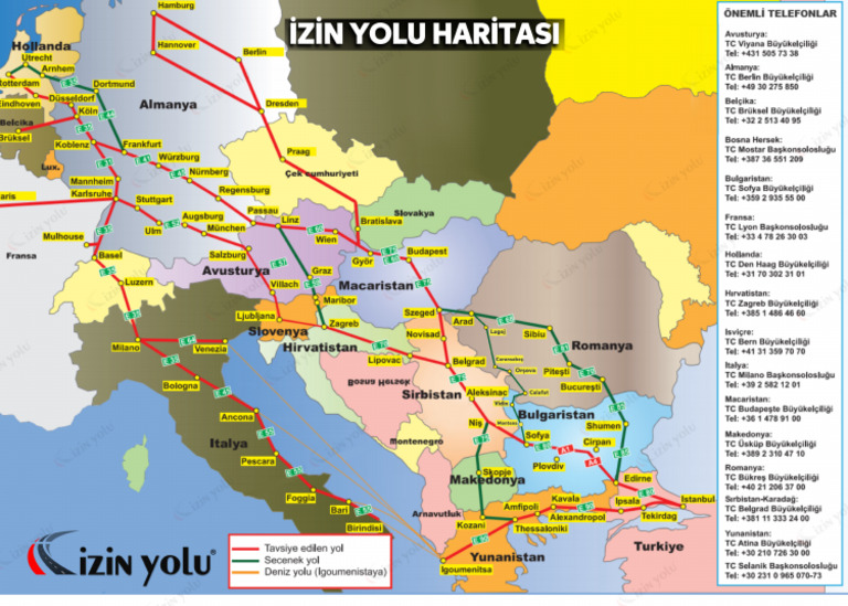 Izin Yolu Harita (2000 X 1430 Piksel) | PDF