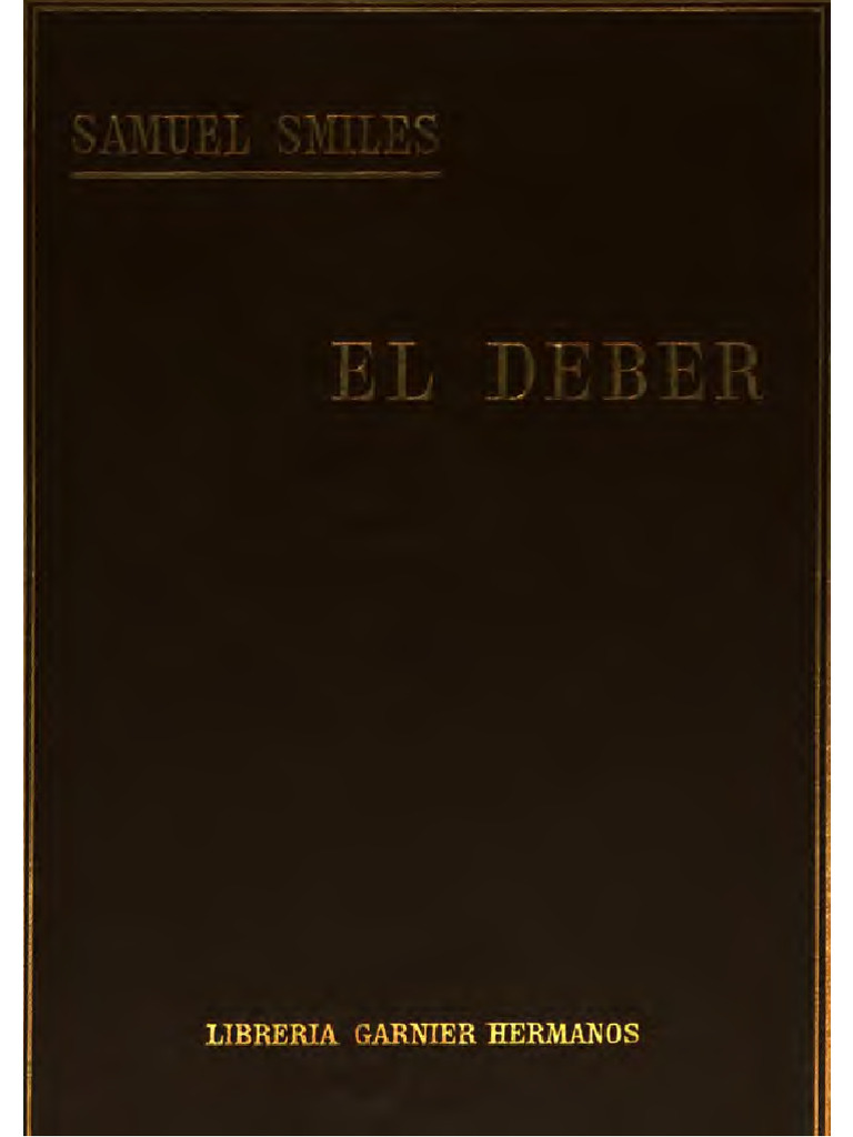 El Deber Autor Samuel Smiles | PDF