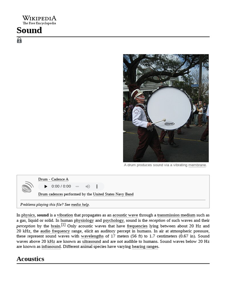 Sound | PDF | Sound | Waves