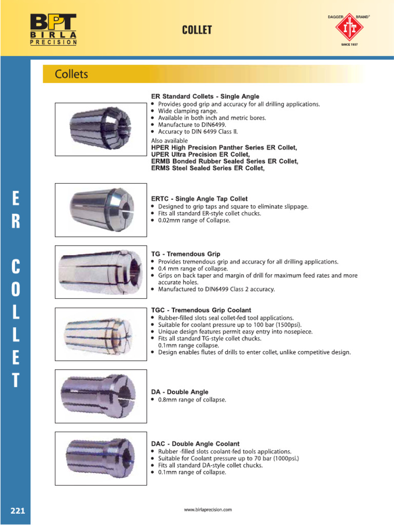 Collets and Pull Studs | PDF