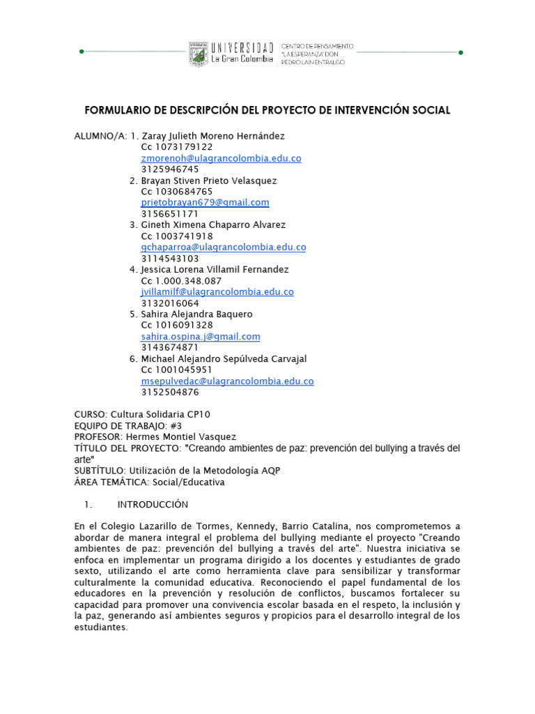 Proyecto Final Grupo III | PDF | Enseñando | Maestros