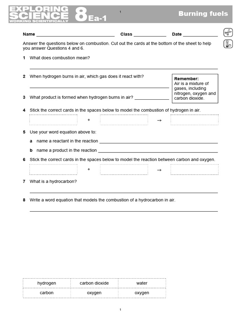 Burning Fuels | PDF | Combustion | Oxide