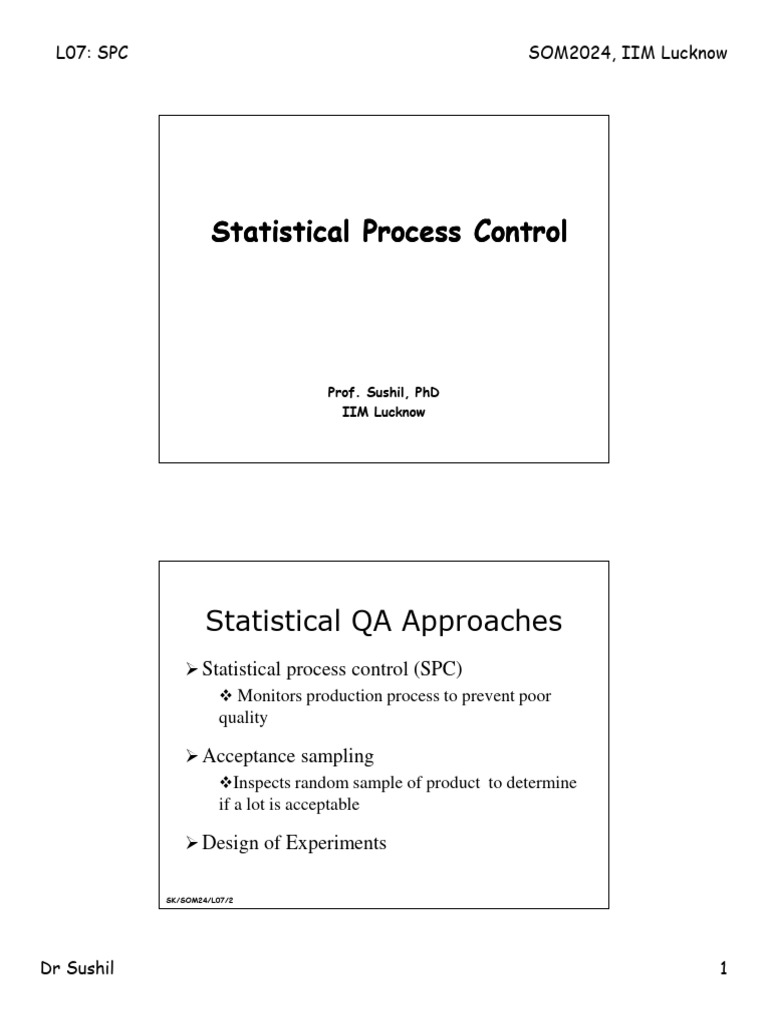 SK Handout SOM 2024 L07 | PDF | Statistics