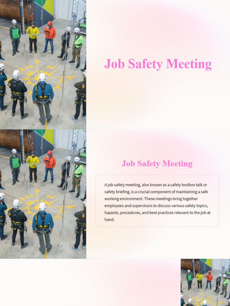 safe meeting | PDF | Safety | Workplace