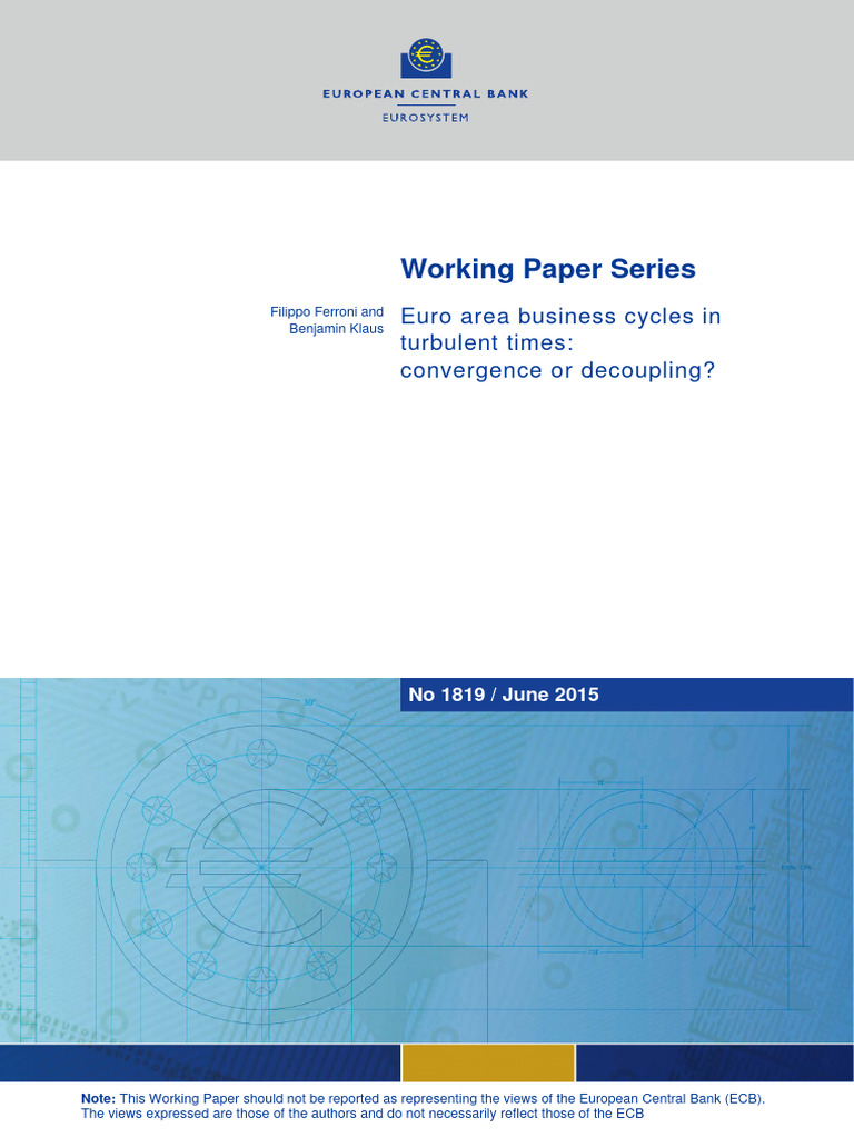 Euro Area Business Cycles in Turbulent Times | PDF | Business Cycle | Euro