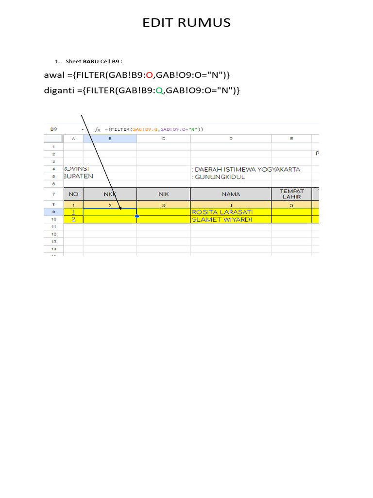Edit Rumus | PDF