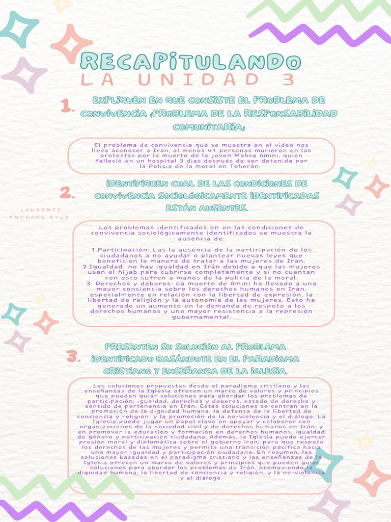 Recapitulando La Unidad 3 | PDF | Derechos humanos | Corrí