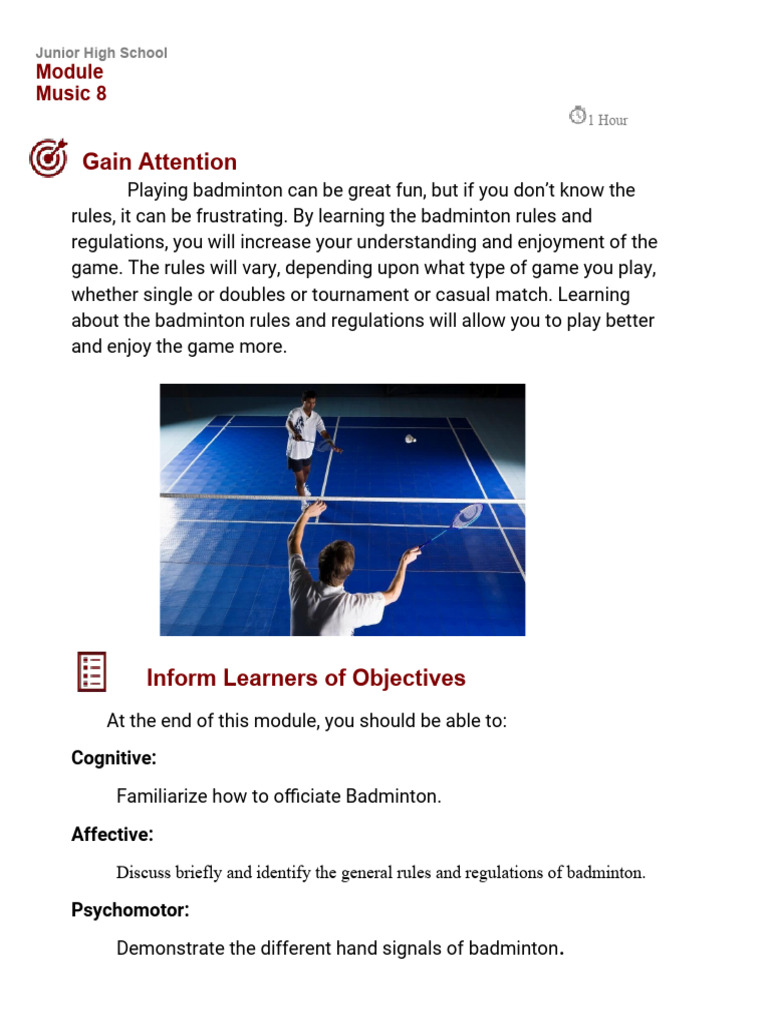 Week 3 Pe 2 Module | PDF | Referee | Sports