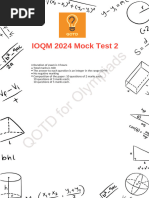 IOQM - Sep - 2024 25 - Question Paper With Answer Key | PDF | Numbers ...