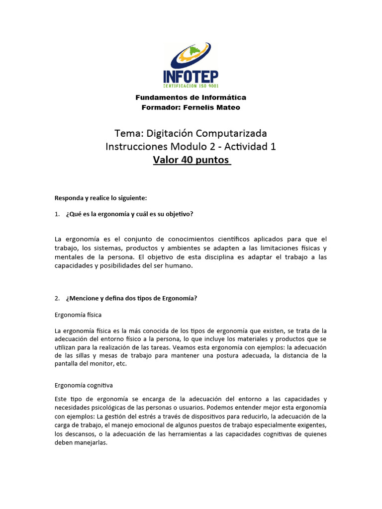 ACTIVIDAD - MÓDULO 2 | PDF