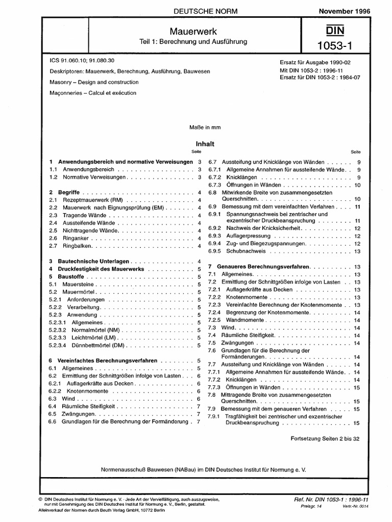 Din 1053 | PDF