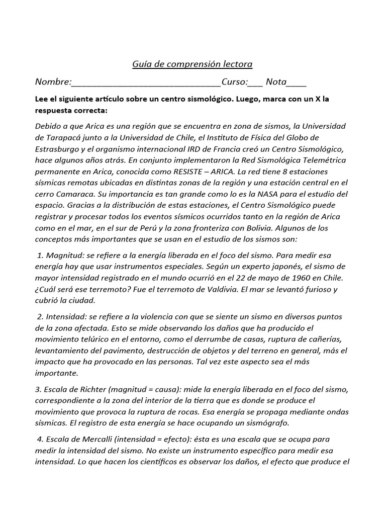 Guia de Terremotos | PDF | Temblores | Sismología