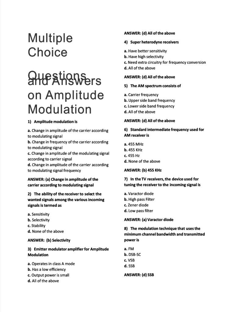 [AM Modulation] | PDF | Frequency Modulation | Modulation