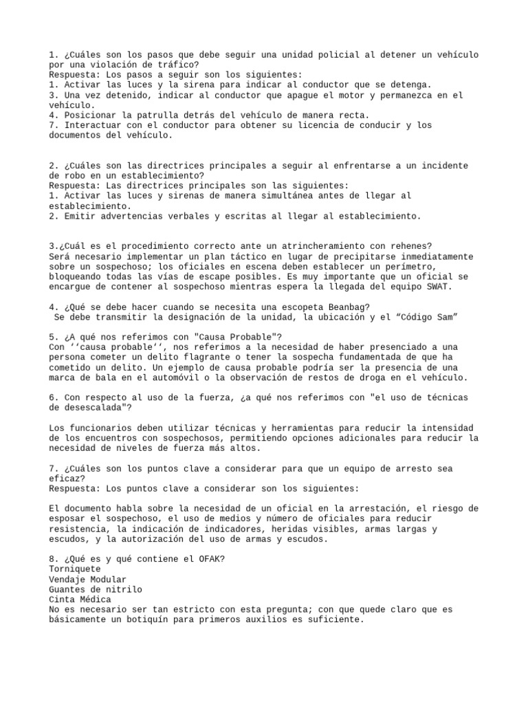 ¿Cuáles Son Los Pasos Que Debe S | PDF | Policía ¿Cuáles Son Los Pasos Que Debe S | PDF | Policía