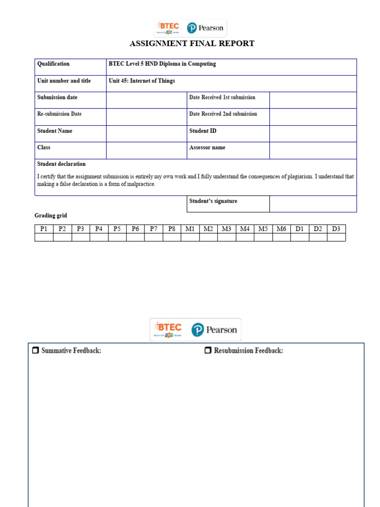 Assignment Final Report | PDF | Robotics | Surveillance