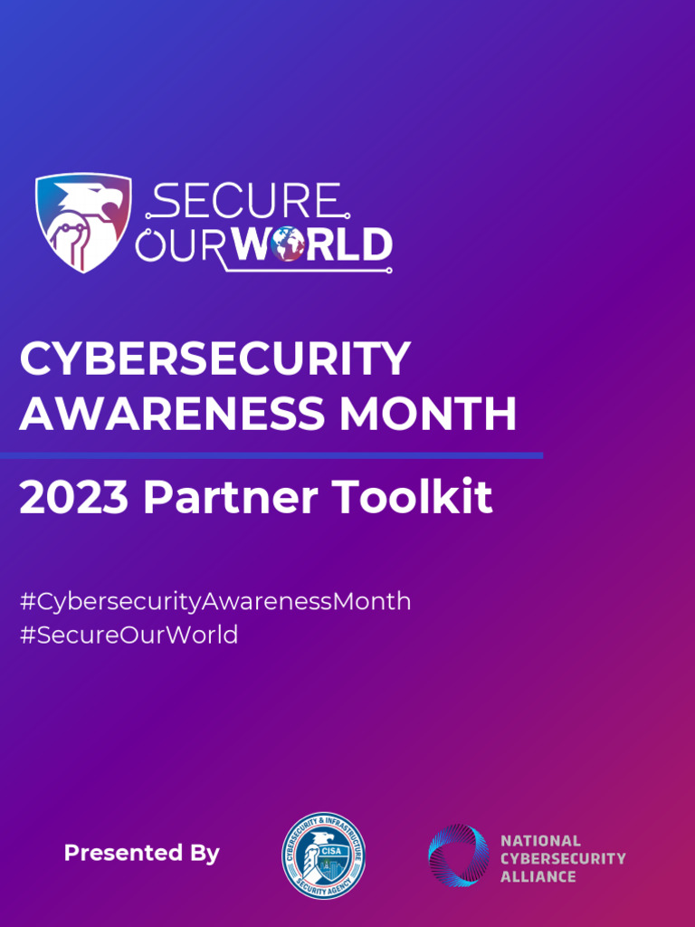 Cybersecurity Awareness Month 2023 Toolkit Guide FINAL - 508c | PDF | Password | Security