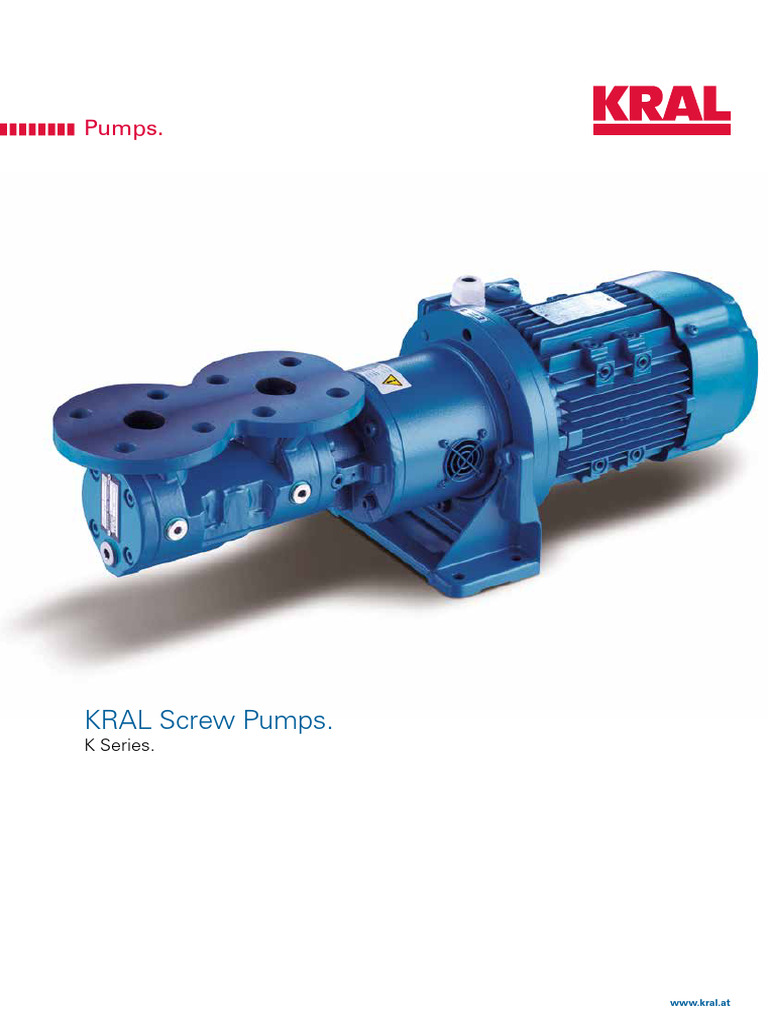 2022-07 KRAL Screw Pumps K Series | PDF | Pump | Bearing (Mechanical)