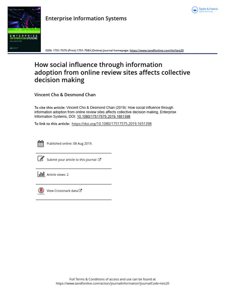 How Social Influence Through Information | PDF | Survey Methodology ...