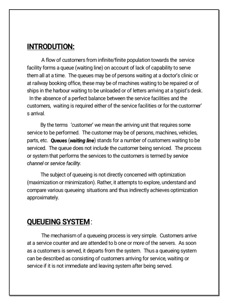 Understanding Queueing Systems Basics | PDF | Probability Distribution ...