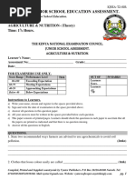 Grade 8 Agriculture Term 1 2025 Opener Exam | PDF | Surface Runoff | Soil