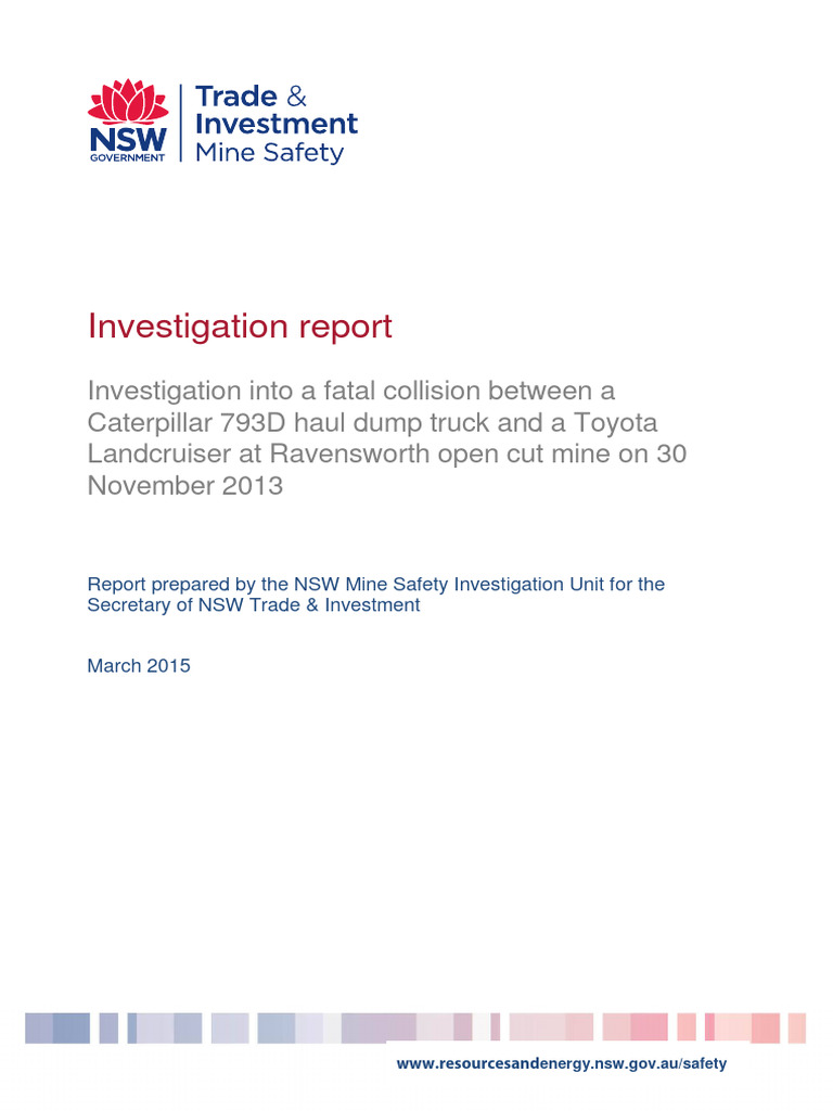 Ravensworth Investigation Report | PDF | Occupational Safety And Health ...