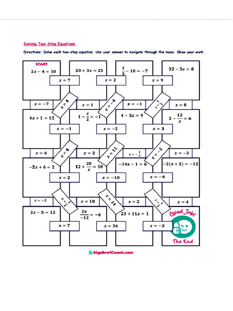 Math Maze | PDF