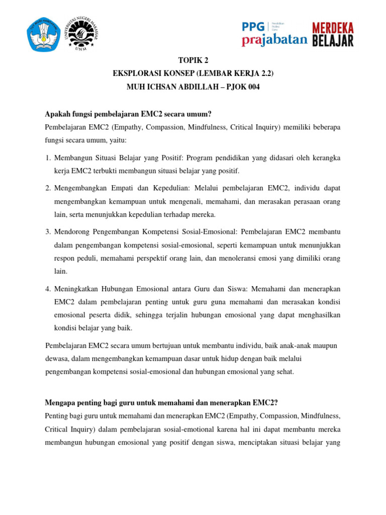 Topik 2 - Eksplorasi Konsep 2.2 | PDF | Karier & Perkembangan