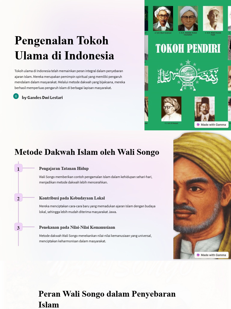 Pengenalan Tokoh Ulama Di Indonesia | PDF | Ilmu Sosial