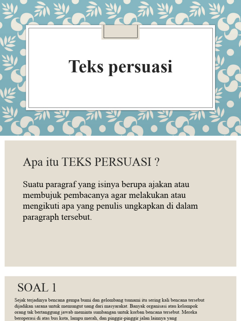 Teks Persuasi Kelas 8 (Autosaved) | PDF