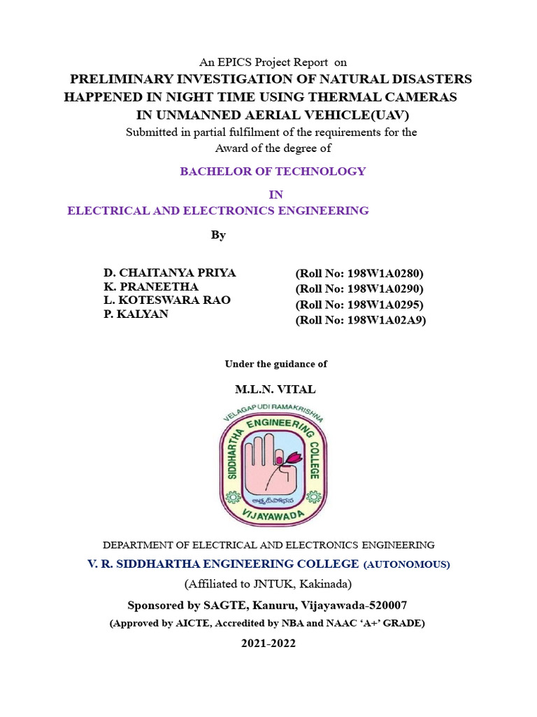 EPICS Project Report | PDF | Unmanned Aerial Vehicle | Gsm