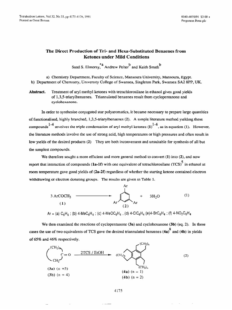 Trimer Sicl4 | PDF | Ketone | Chemical Reactions
