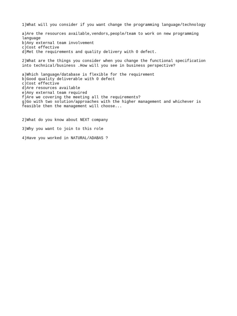 Next Interview Questions | PDF