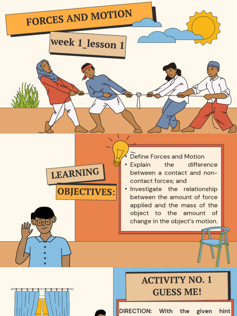 Forces and Motion - G8 Science Week 1 | PDF | Force | Velocity