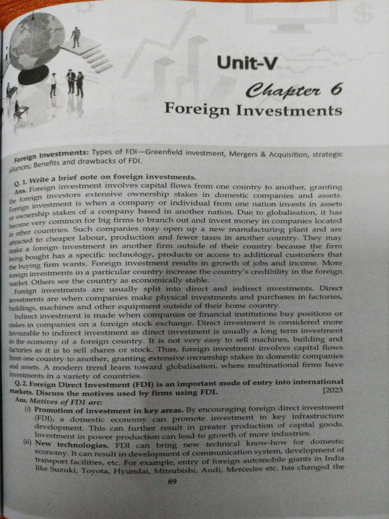 Unit 5 Foreign Investment 10 Year Book | PDF