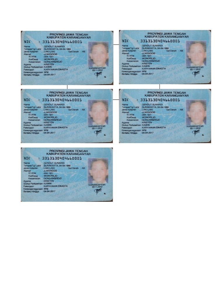 Form Fotocopy KTP | PDF