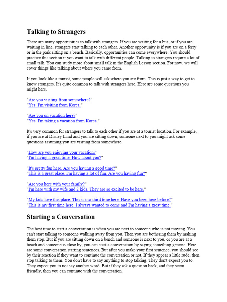 Talking to Strangers | PDF | Conversation