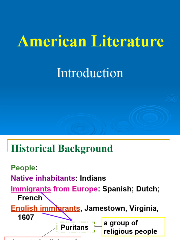 Presentation American Literature | PDF | Leaves Of Grass | American ...