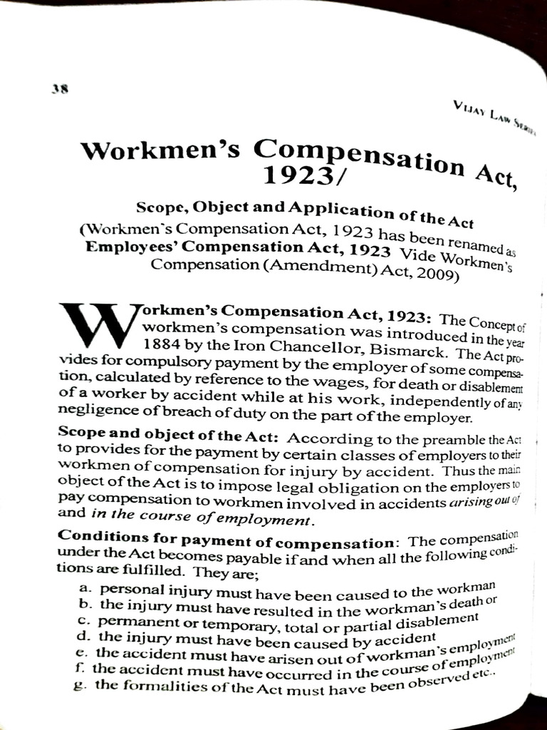 Workmen's Compensation | PDF | Workers' Compensation | Legal Liability