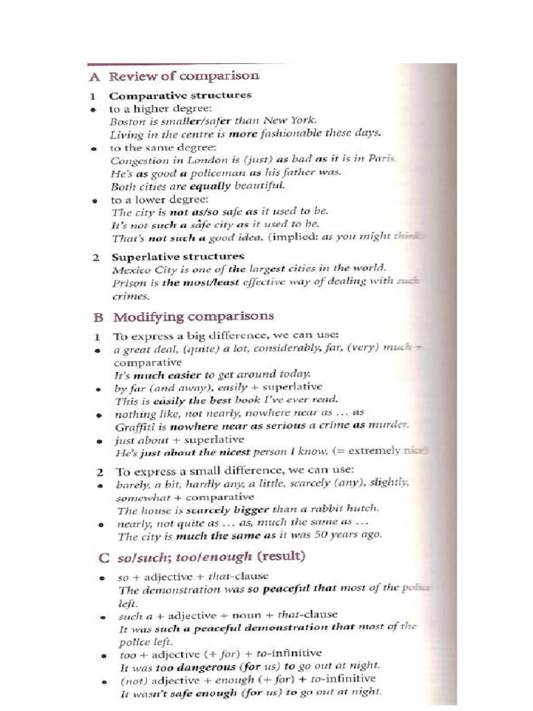 Modifying Comparisons | PDF