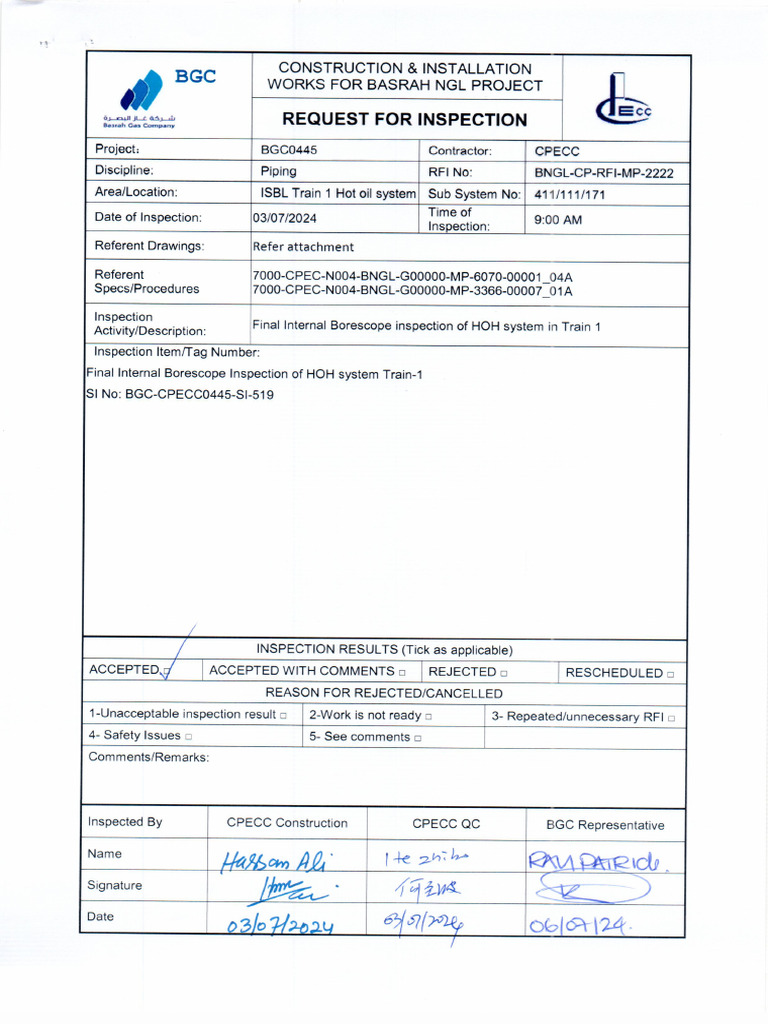 BNGL CP Rfi MP 2222 | PDF