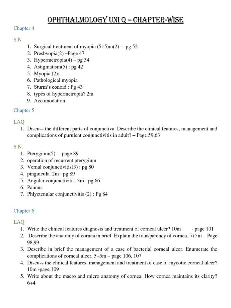 Optha - Ophthalmology Chapterwise | PDF | Glaucoma | Ophthalmology