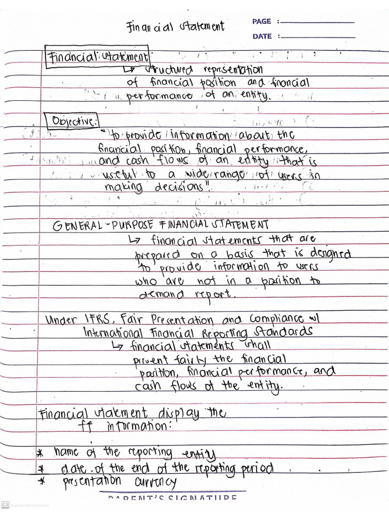 Overview of Financial Statement - Summary | PDF