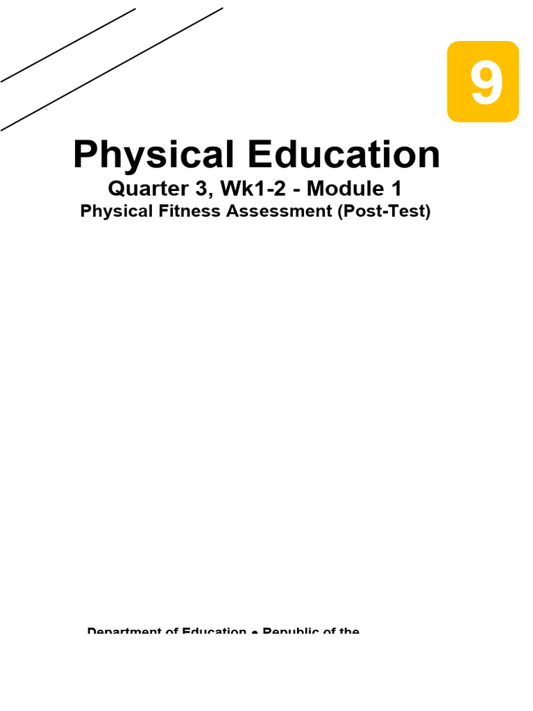 Pe9 q3 Mod1 Physical-Fitness-Assessment v5 | PDF | Physical Fitness