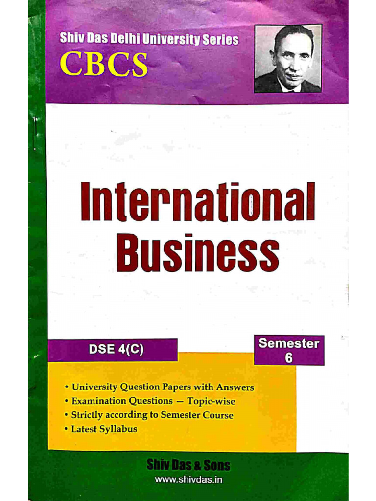 Shiv Das International Business Part 1 10 Year | PDF