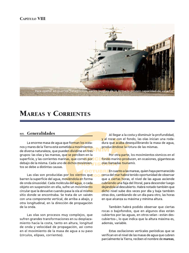 Movimientos Oceánicos: Olas y Mareas | PDF | Marea | Mar