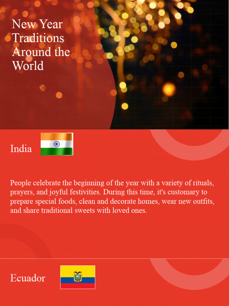New Year Traditions Around The World | PDF | Travel