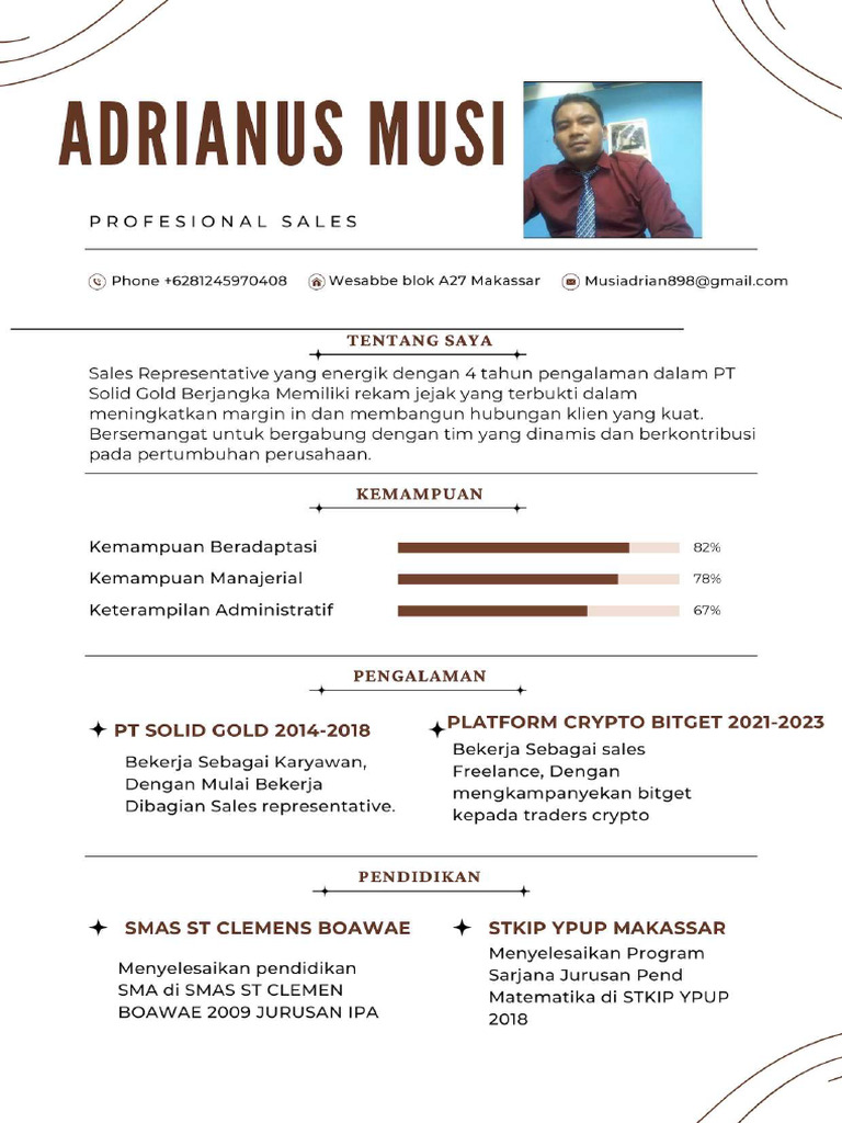 CV Adrianus PDF | PDF