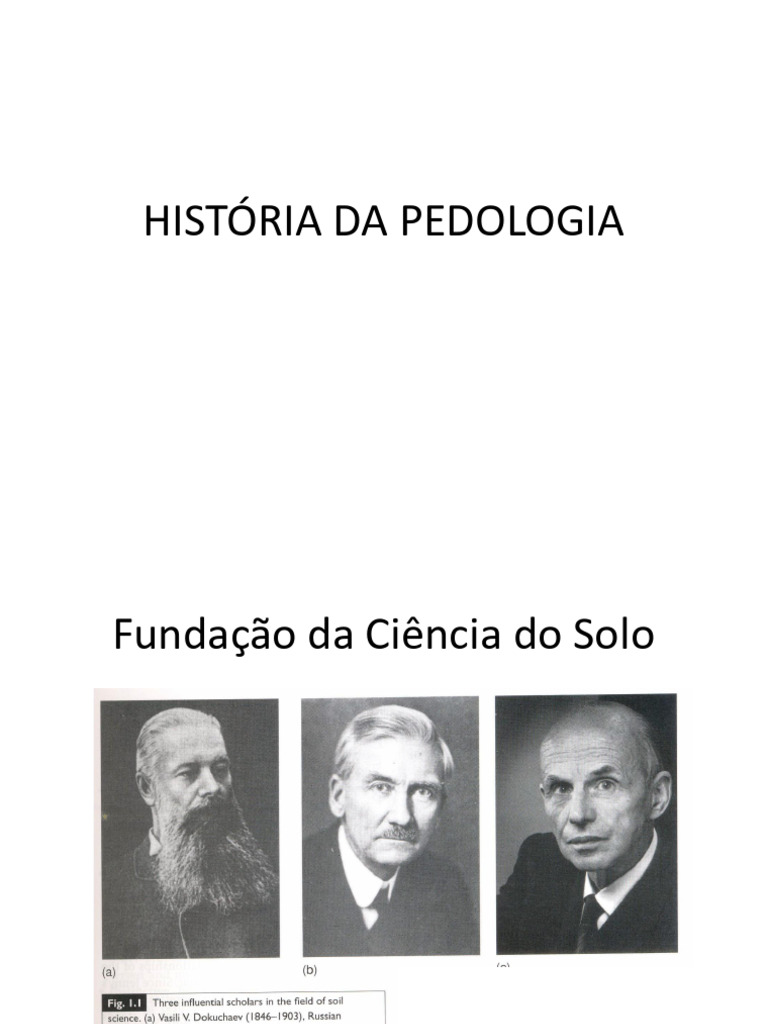 1história Da Pedologia - 2024 | PDF | Solo | Ciências do Solo