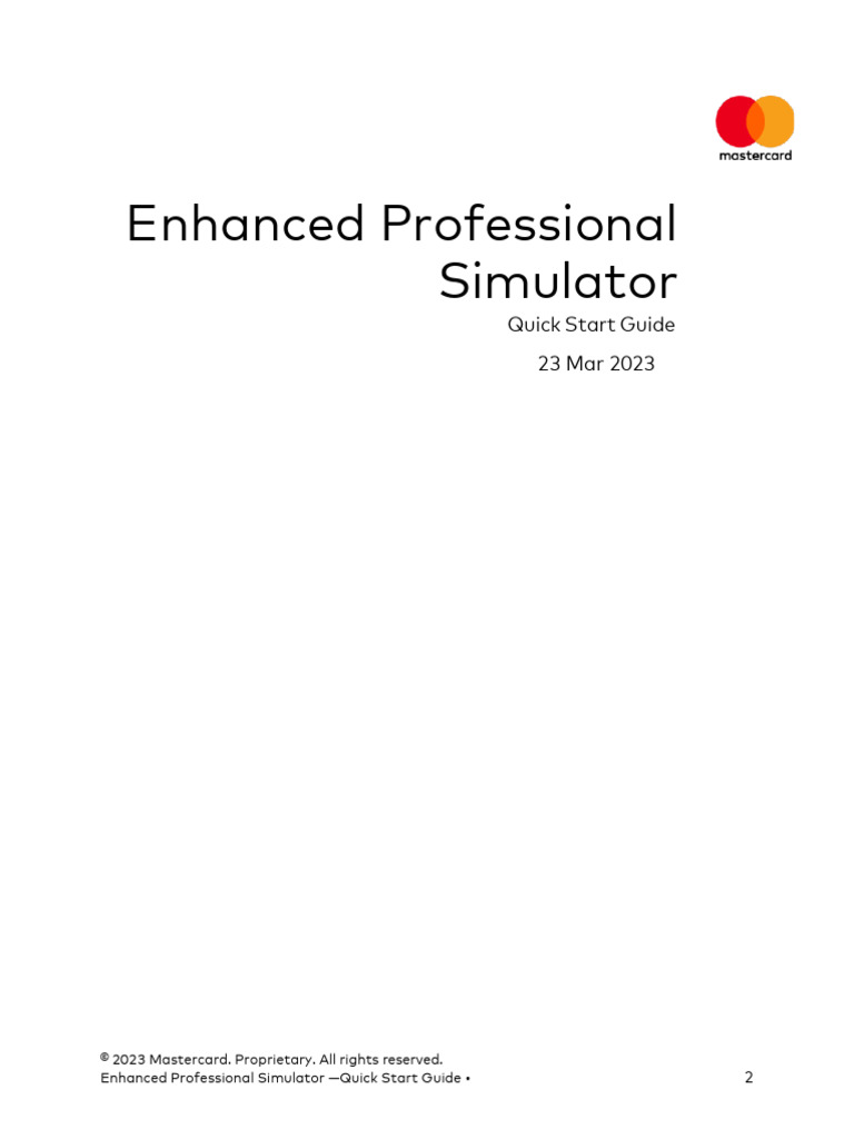 Enhanced Professional Simulator Quick Start Guide | PDF | Emv | Computing