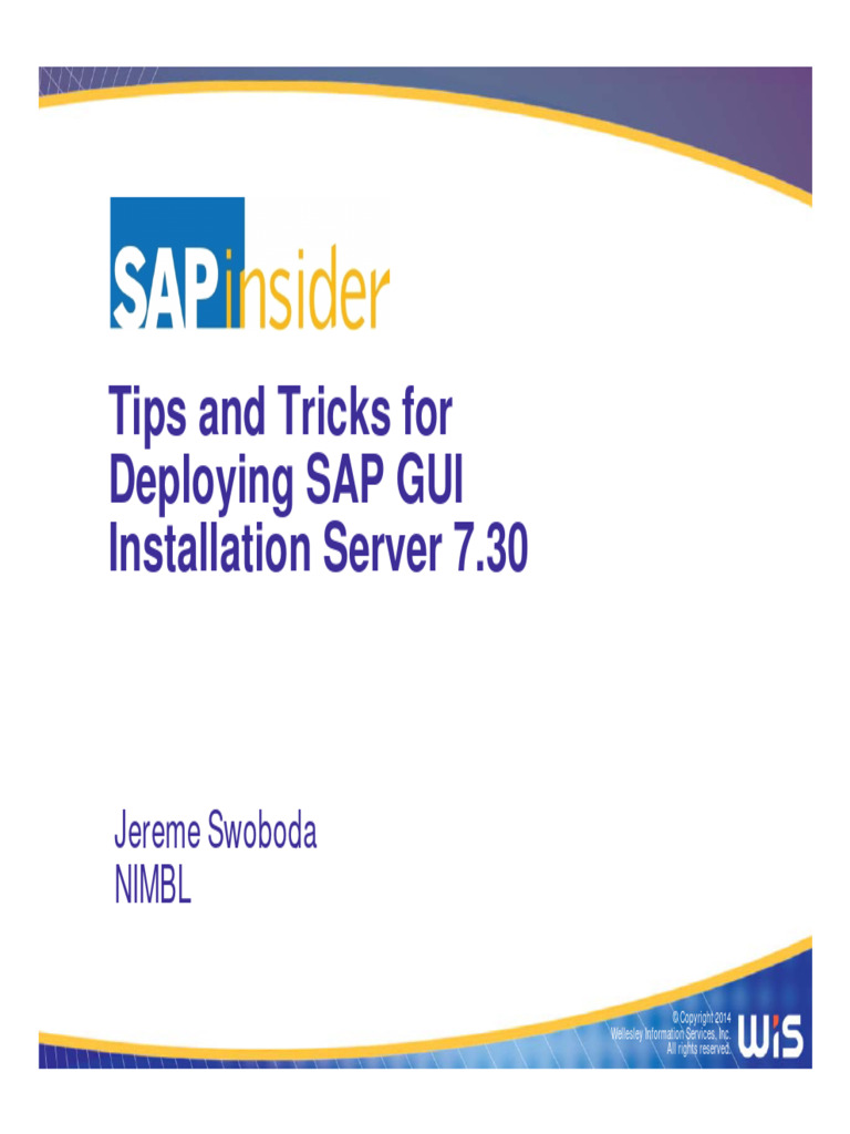 admin2014_swoboda_tipsandtricksfordeploying | PDF | Graphical User Interfaces | Java ...